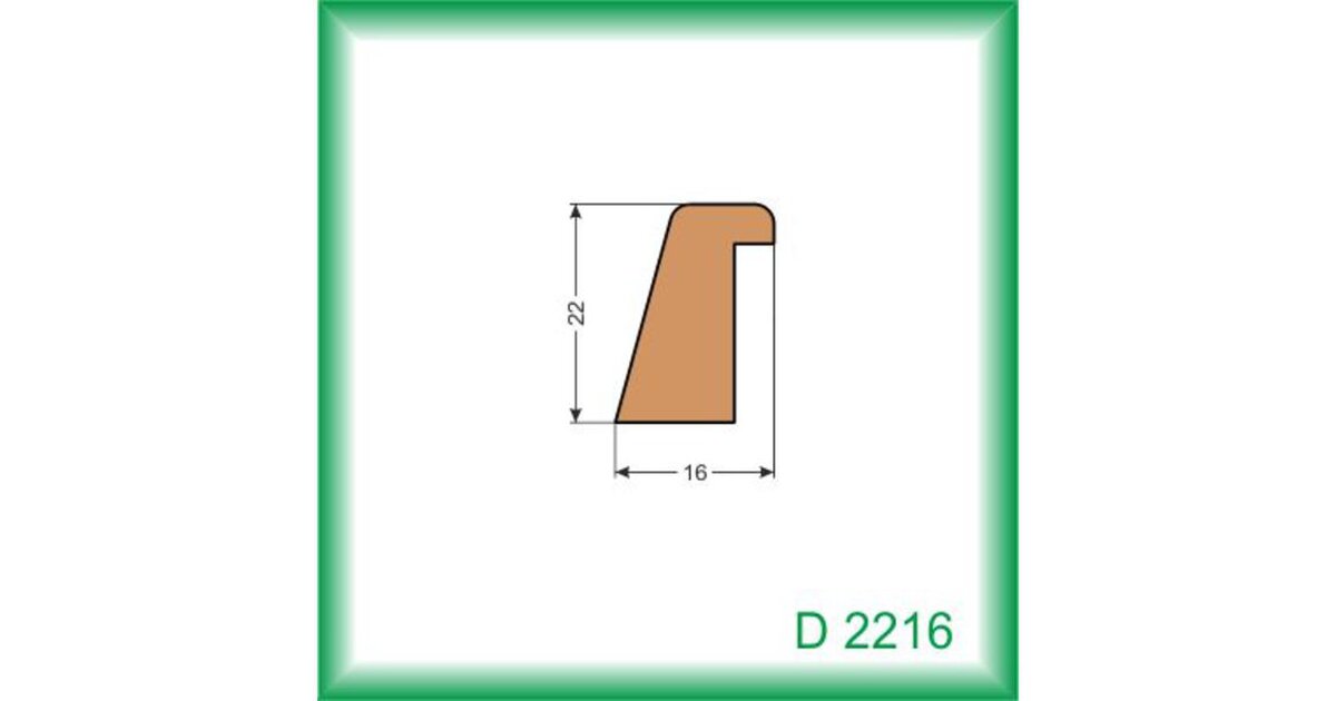 Lišta D2216 za 4,03