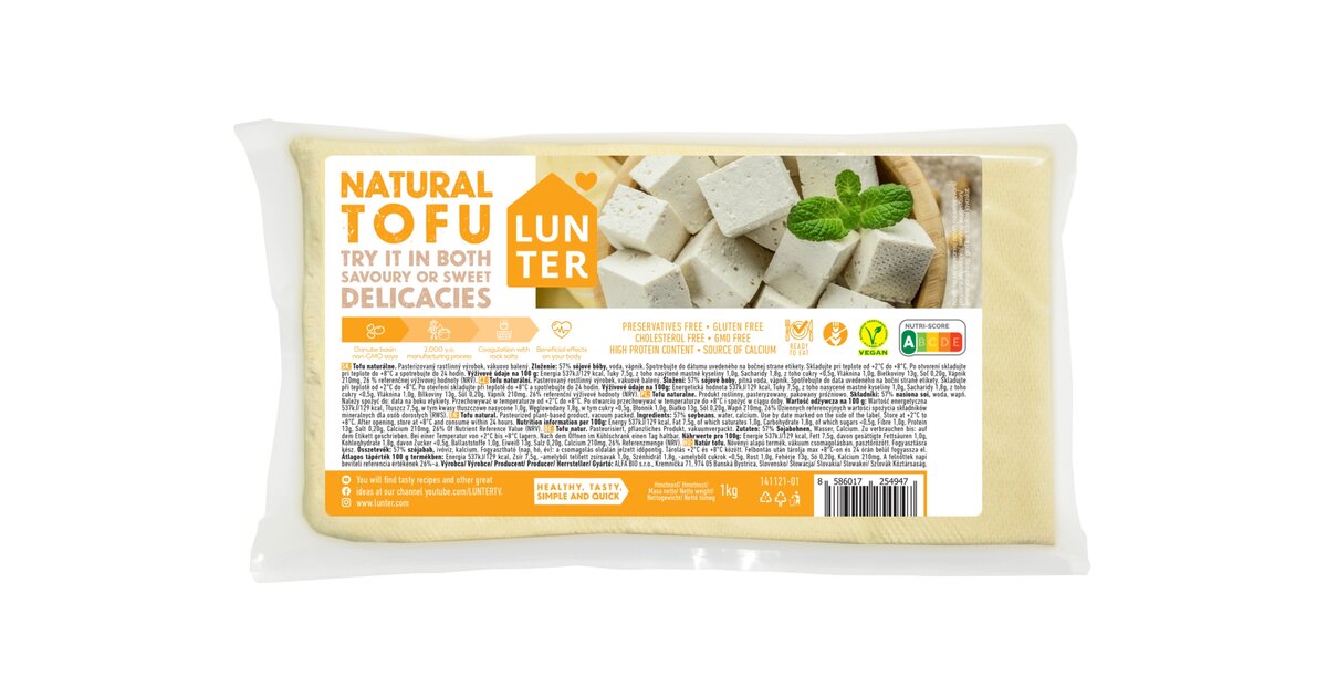 Lunter Tofu syr biely 1 KG