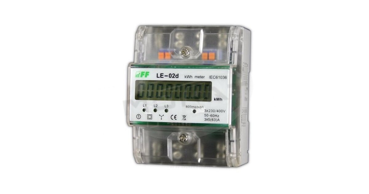 Elektromer 3F 80A 4,5M digitálne počítadlo 1-tarifné LE-02d MID za 74 ...