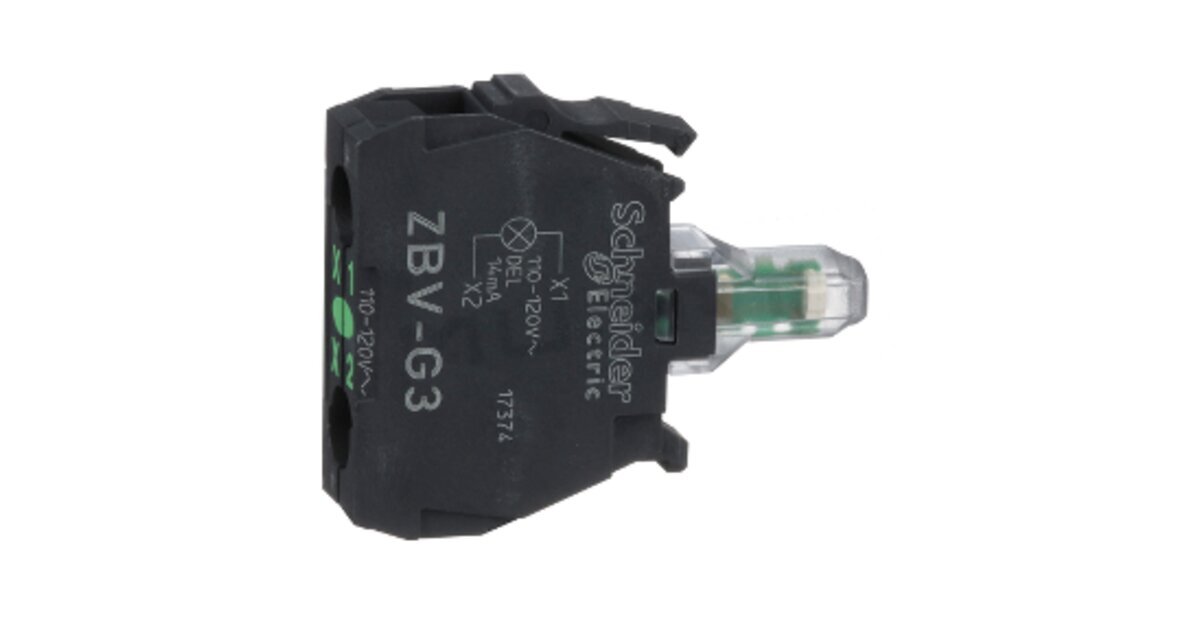 Harmony-Objímka ZBVG3 zelená 48-120V/50Hz-LED za 9,7400