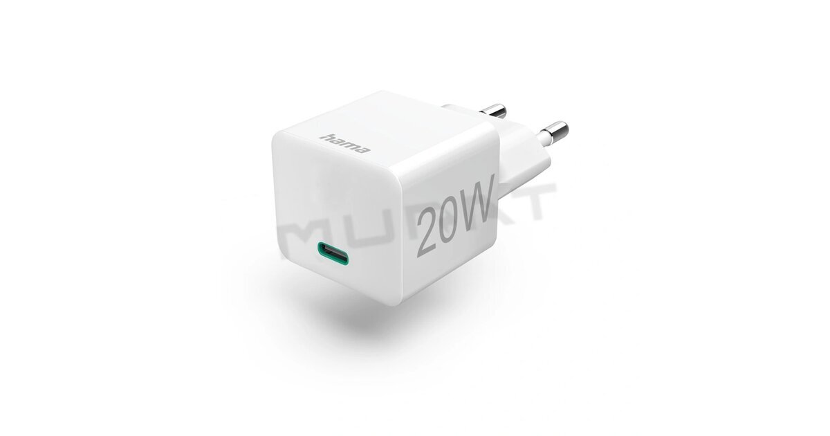 Hama 201650 rýchla USB nabíjačka, USB-C PD/QC 20 W za 14,7600