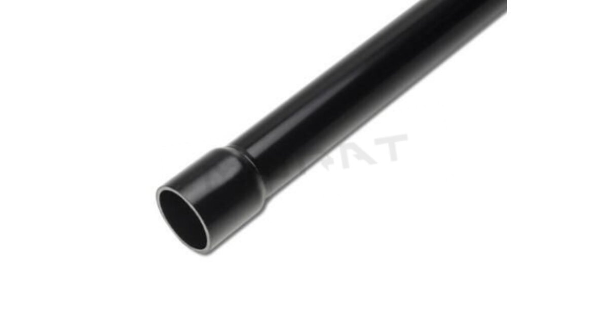 Trubka pevná 1250N UPRMS 25 BK 90/3m PVC s hrdlom čierna za 1,7700